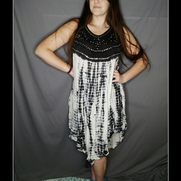 La Moda | Dresses | La Moda Tie Dye Sleeveless Asymm Tunic Dress | Poshmark